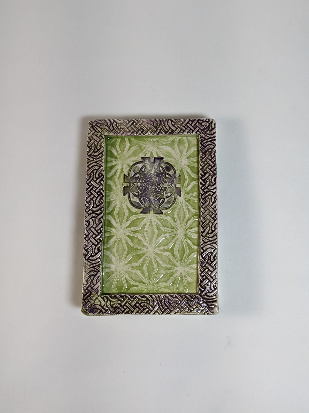 Ceramic Doorpost Prayer Box With Celtic Cross Knot, House Blessing ...