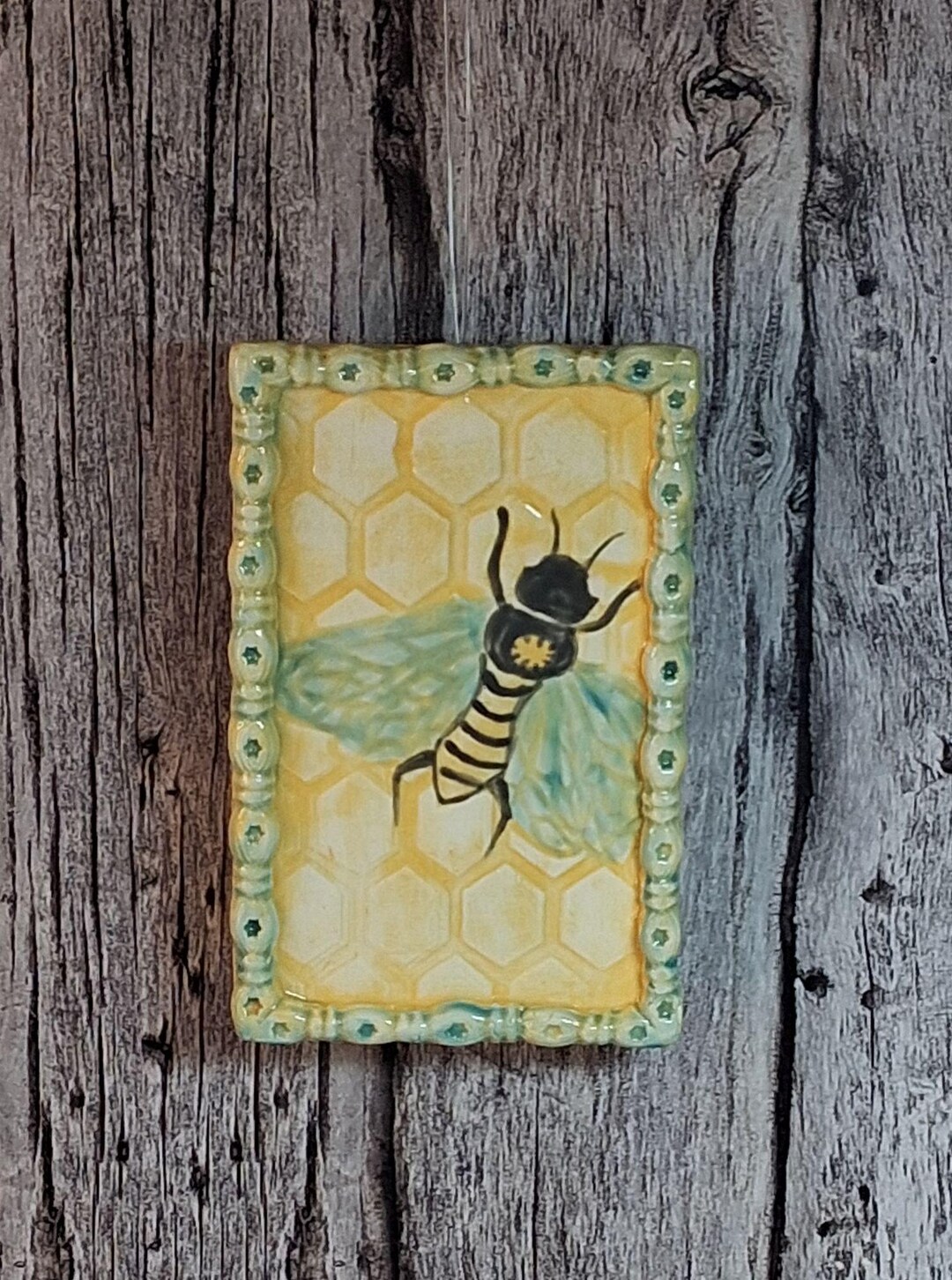 Ceramic Bee Pollinator Prayer Box: Handmade Nature Blessing Mezuzah - Etsy