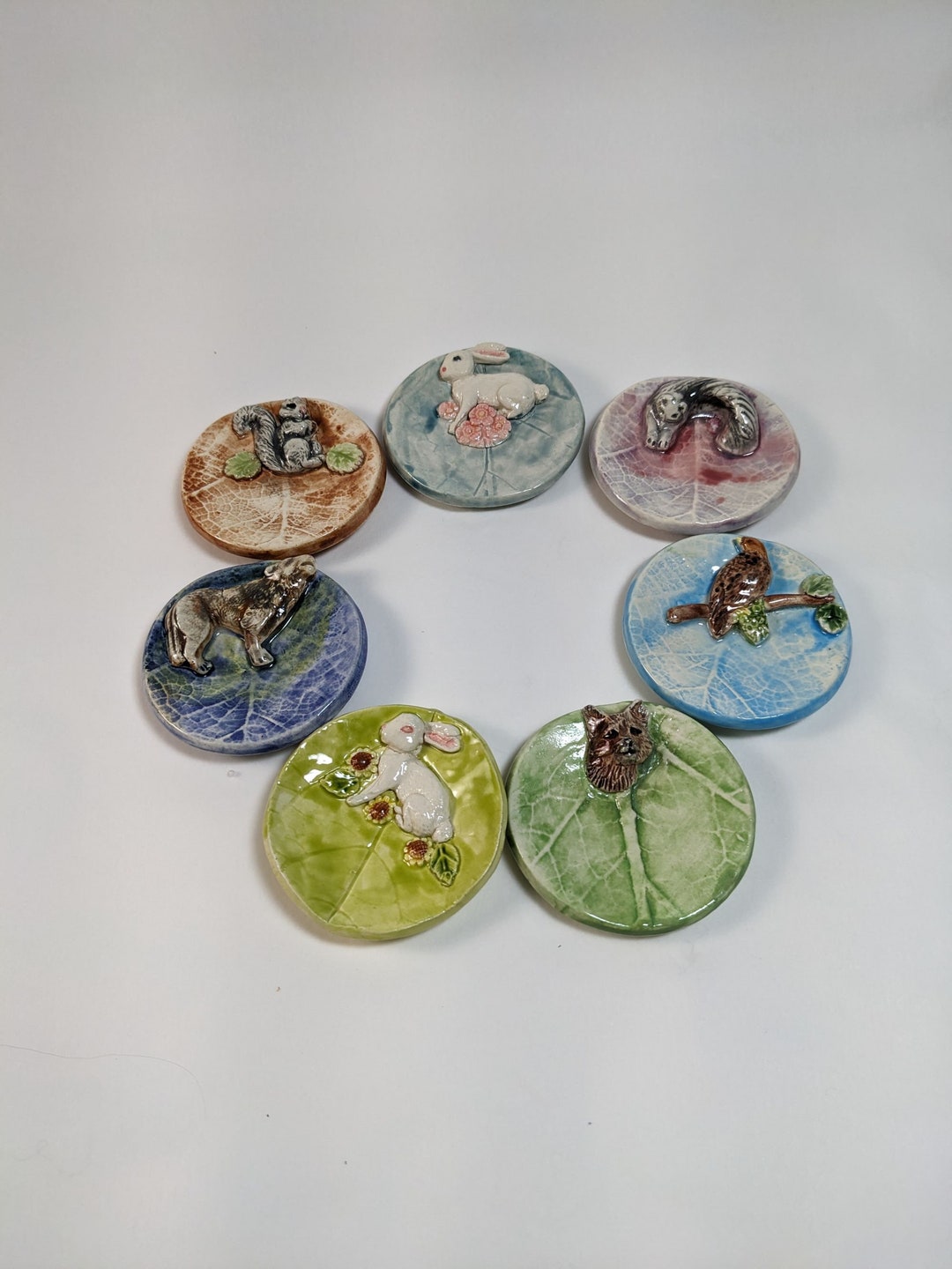 Woodland Animal Tea Bag Holder: Handmade Ceramic Spoon Rest - Etsy