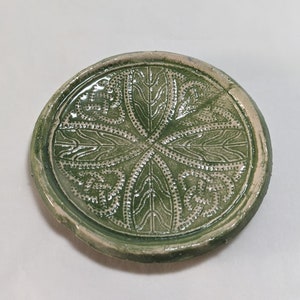 Ceramic Gaelic Celtic Cross Tea Bag Holder or Teaspoon Rest, Colorful ...