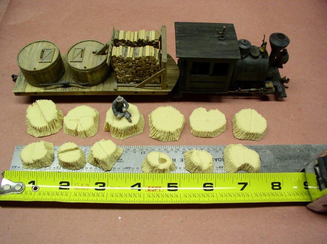 Stumps 12 Each, Large, O-scale 1/48 Logging - Etsy