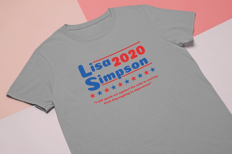 Lisa Simpson, Voter Shirt, Vote 2020, Funny Election Shirt, US Election ...