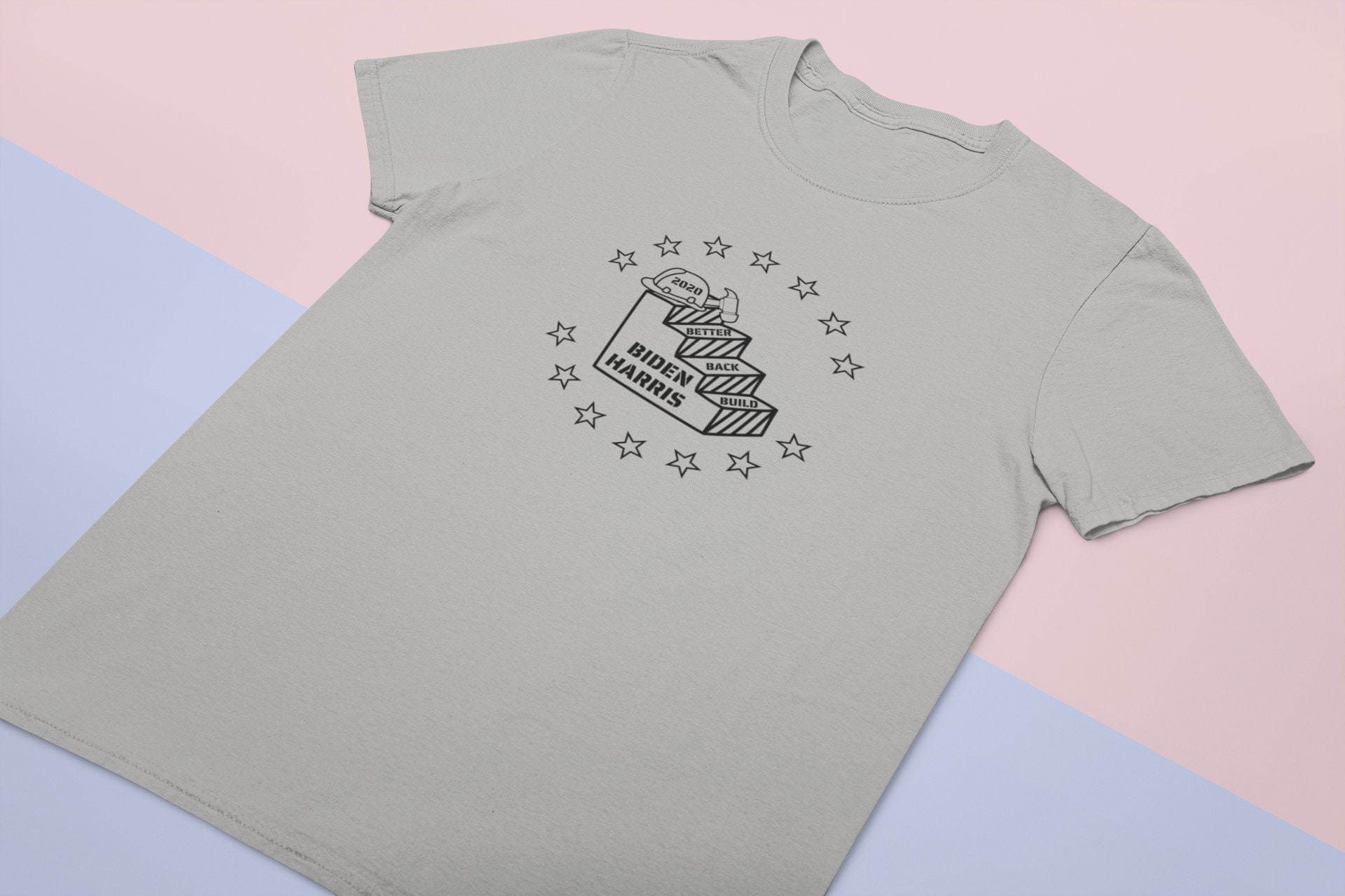 Build Back Better Shirt Biden Harris Election 2020 Democrat Shirt Blue ...