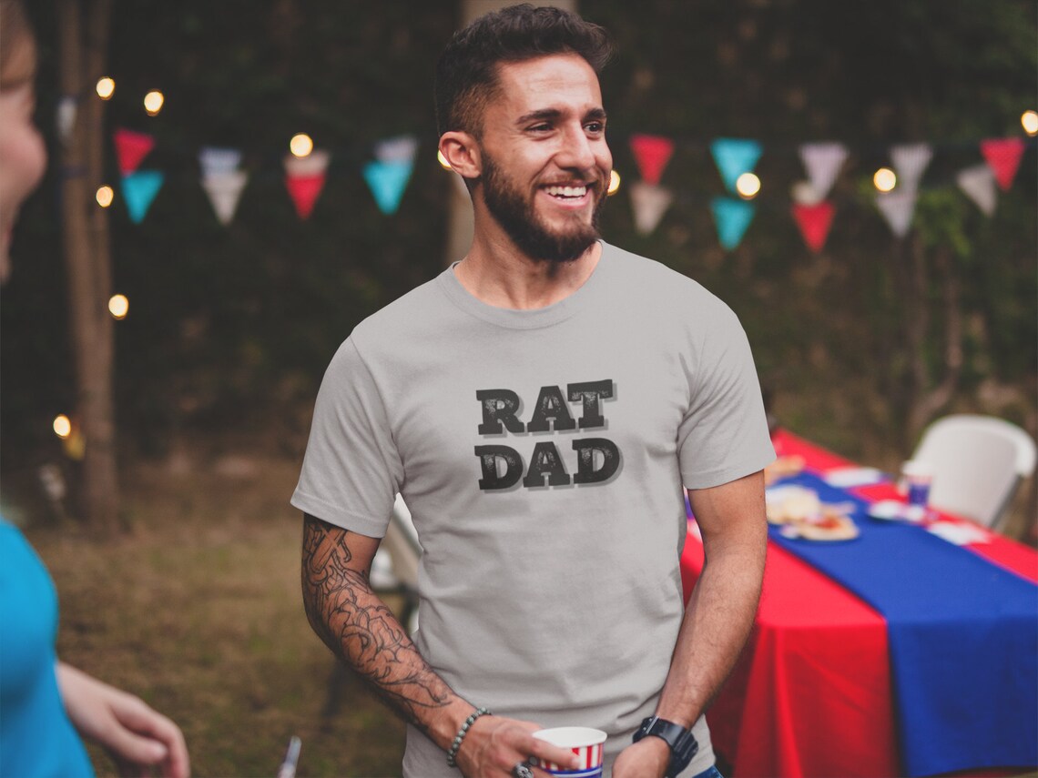 Rat Dad Tee Rat Lover Gift Best Rat Dad Rat Daddy Rat Dad Shirt Pet Rat ...