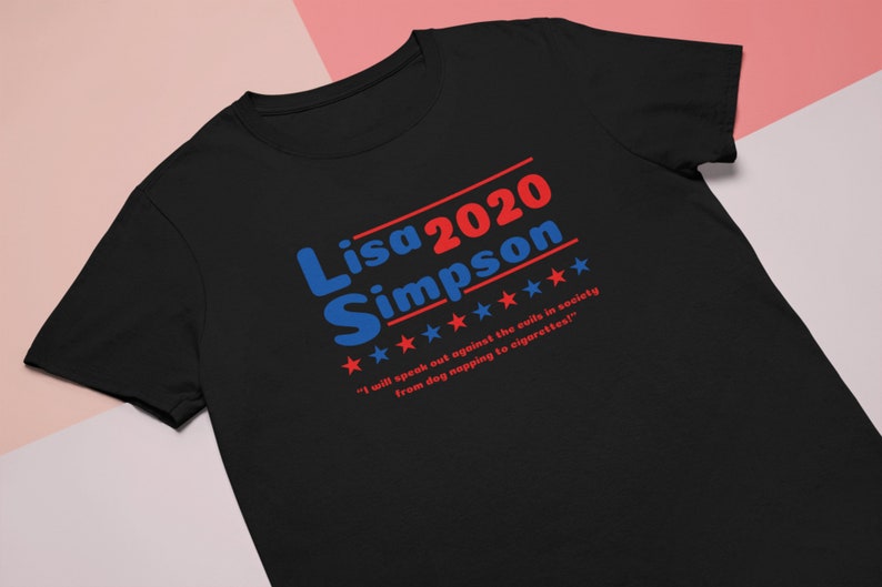 Lisa Simpson, Voter Shirt, Vote 2020, Funny Election Shirt, US Election ...