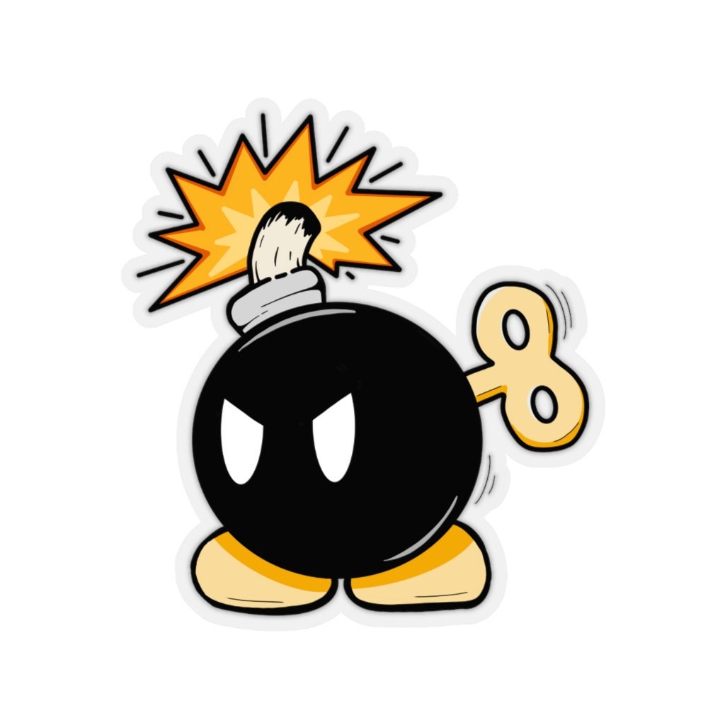 Hand Drawn Super Mario Bros Super Mario Kart Bom-omb Bomb - Etsy Australia