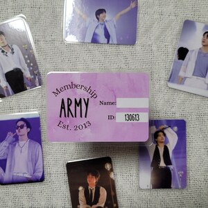 BTS Fan Made Army Membership ID Cards Laminated & Durable | Mystery ...