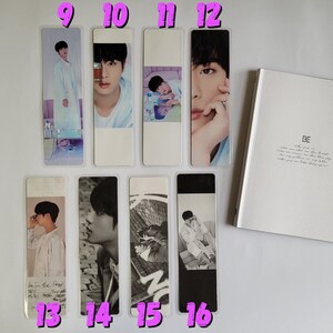 BTS BE Upcycled Bookmarks | Individual Members & OT7 With Namjoon, Jin ...