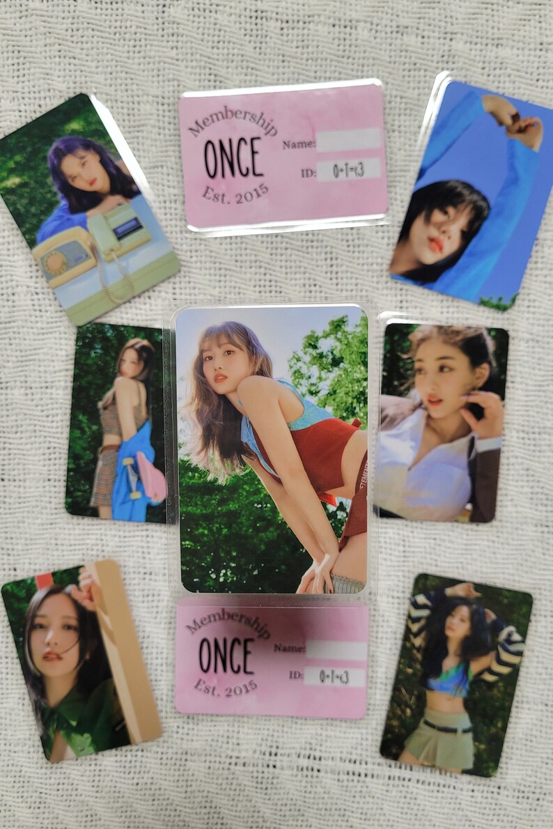 Twice Fan Made ONCE Membership ID Cards Laminated Durable - Etsy