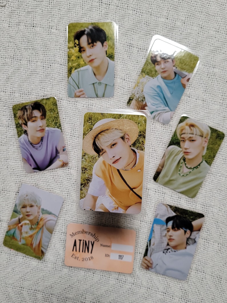 Ateez Fan Made ATINY Membership ID Cards Laminated & Durable - Etsy