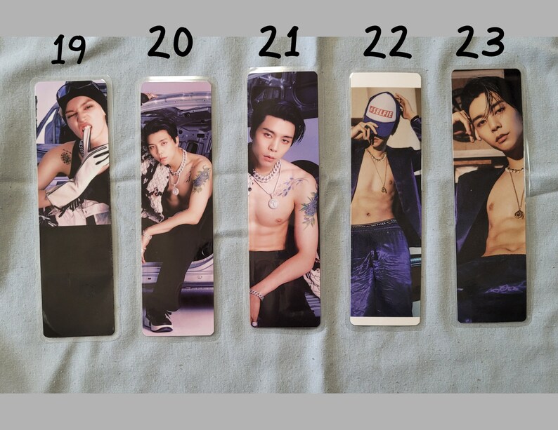 NCT 2 Baddies Upcycled Bookmarks | Taeyong, Mark, Johnny, Taeil ...