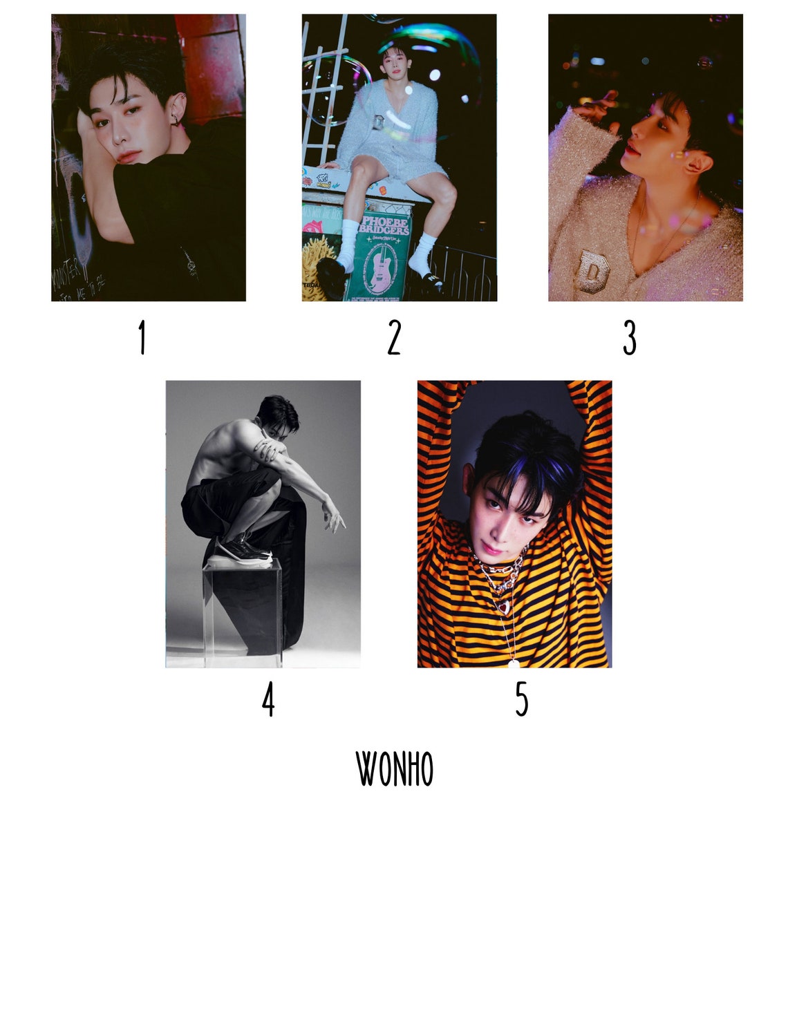 Wonho Fan Made WENEE Membership ID Cards Laminated & Durable - Etsy