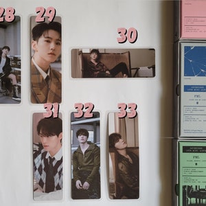 Seventeen FML Upcycled Bookmarks W/ S.coups, Wonwoo, Mingyu, Vernon ...