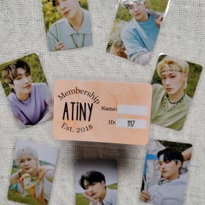 Ateez Fan Made ATINY Membership ID Cards Laminated & Durable - Etsy