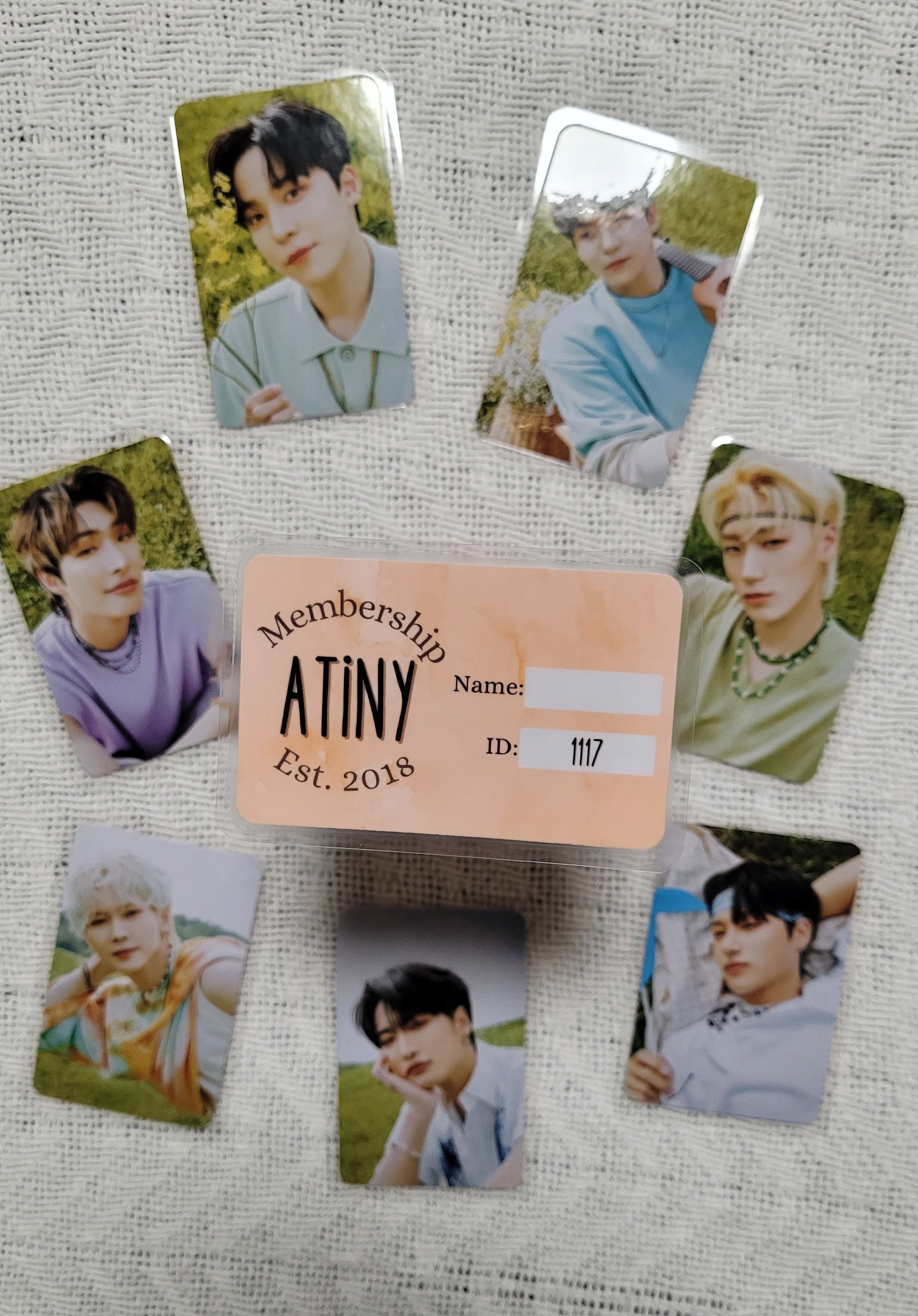 Ateez Fan Made ATINY Membership ID Cards Laminated & Durable - Etsy