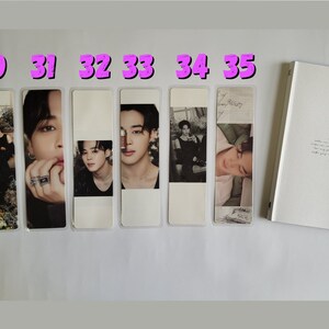 BTS BE Upcycled Bookmarks | Individual Members & OT7 With Namjoon, Jin ...