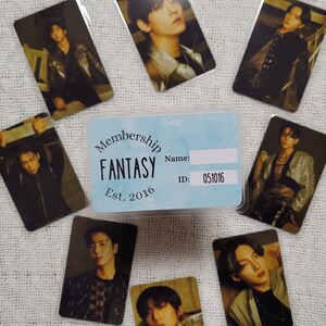 SF9 Fan Made FANTASY Membership ID Cards Laminated & Durable | Mystery ...