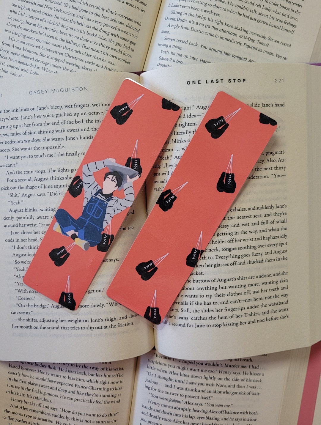 Jungkook Boxing Glove Overalls Run BTS Double Sided Laminated Bookmark ...