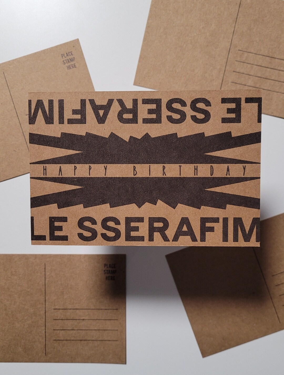 2023 Le Sserafim Birthday Postcards Blank Back for Personal Use Chaewon ...