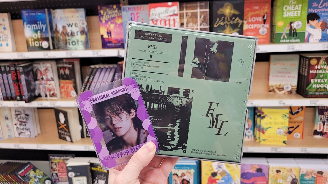 Emotional Support Kpop Bias Sticker Purple Design Great for Top Loaders ...