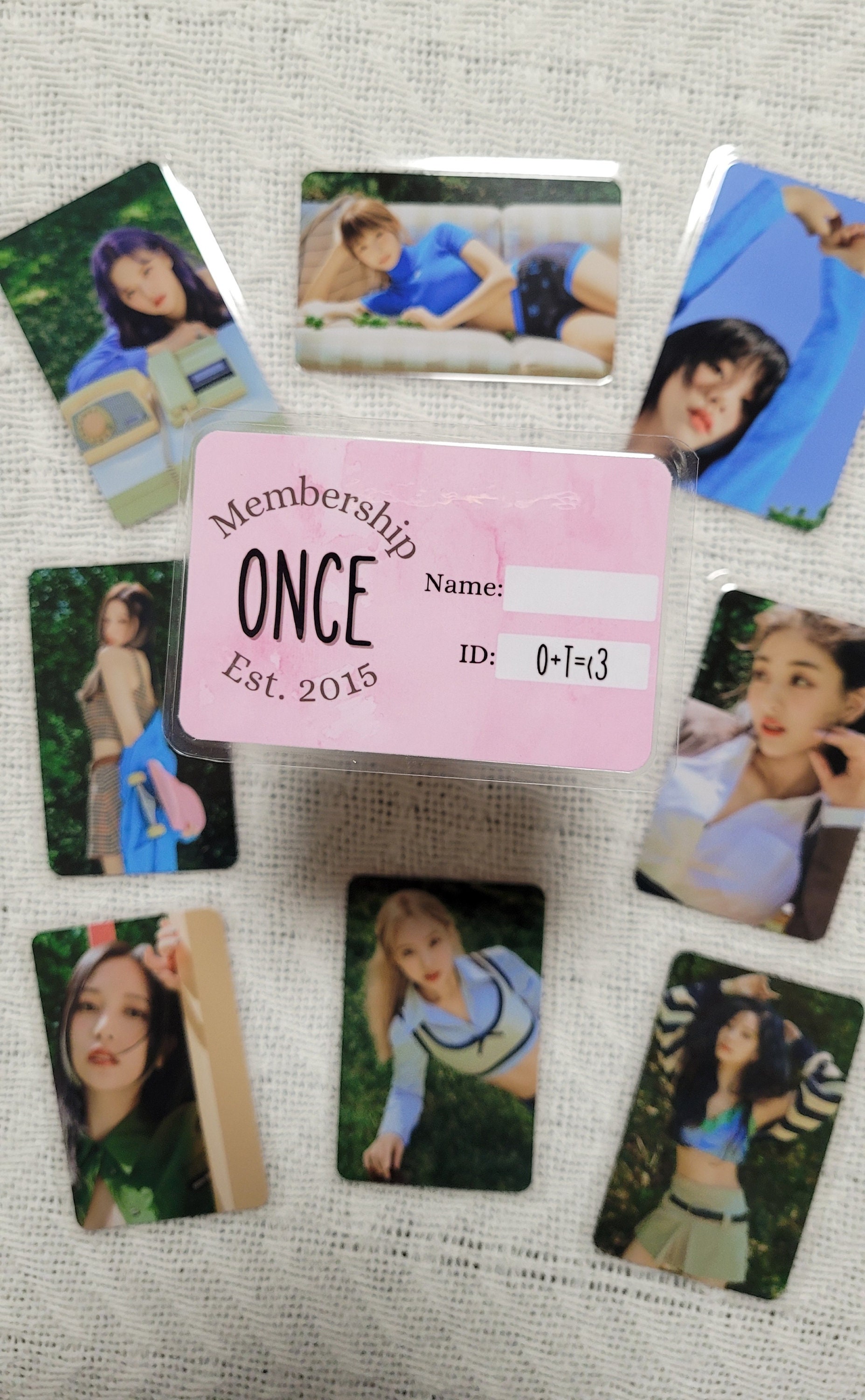 Twice Fan Made ONCE Membership ID Cards Laminated Durable - Etsy