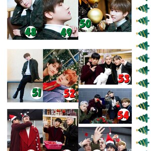 Monsta X Christmas Photocards, Kpop Holiday Photos - Etsy