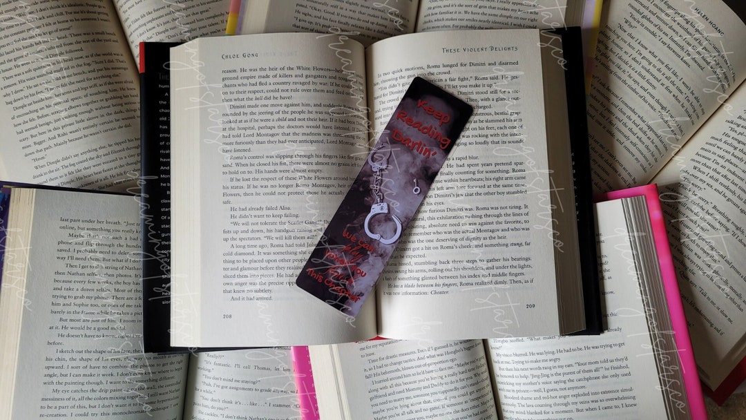 Romance Fantasy Reader Spicy Laminated Bookmark Keep Reading Darlin' - Etsy