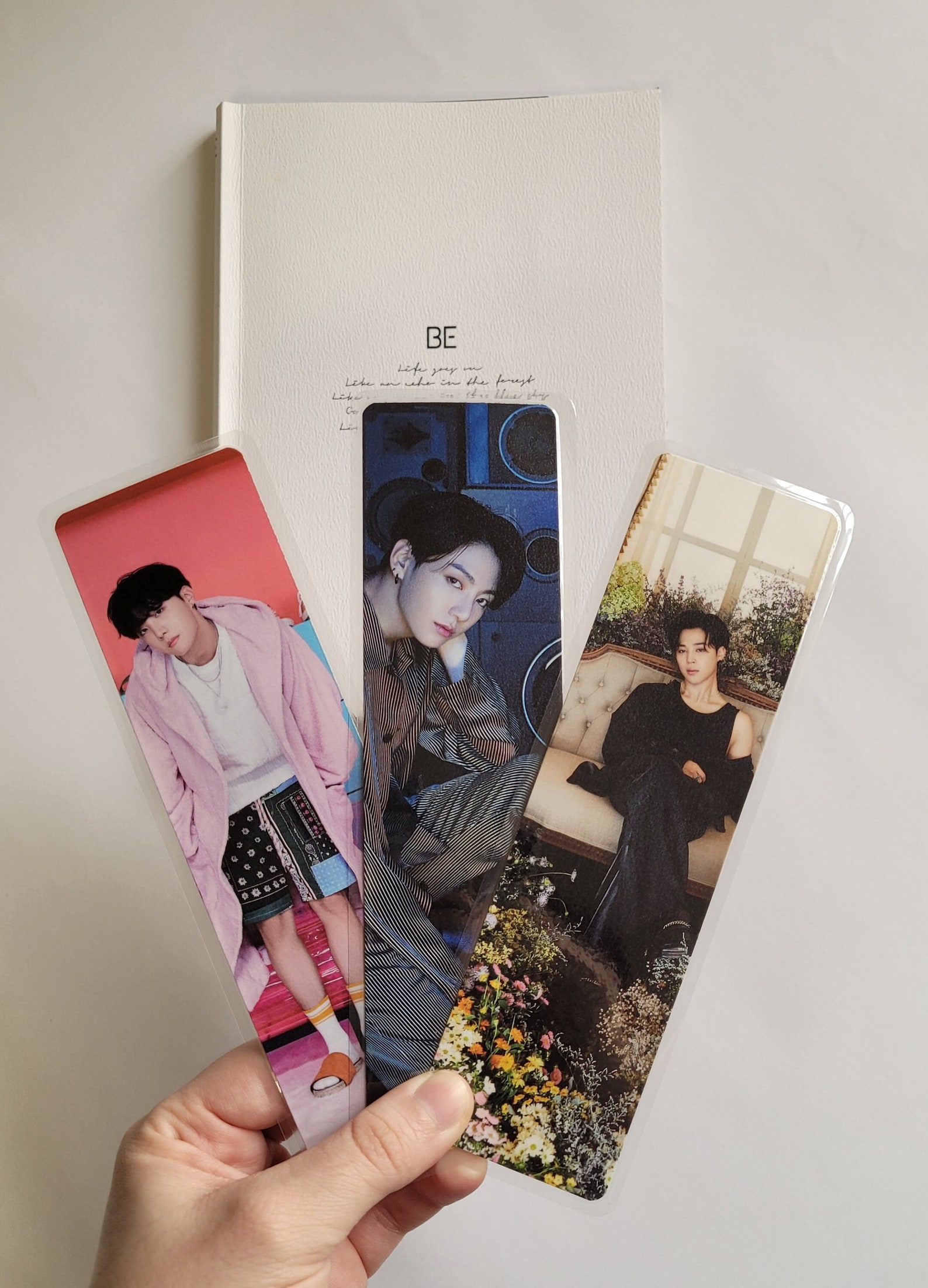 BTS BE Upcycled Laminated Bookmarks | Handmade Kpop ARMY Gift - Etsy