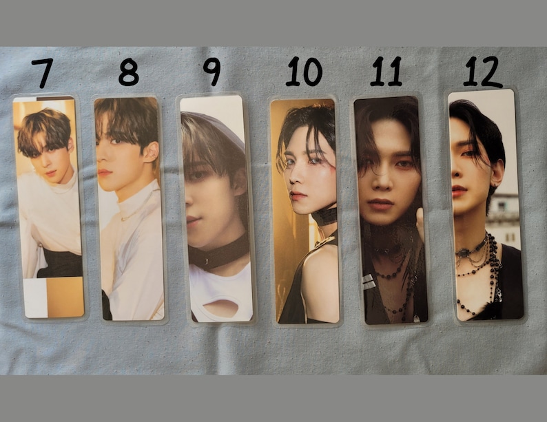 Ateez Spin off Upcycled & Laminated Bookmark: Handmade Kpop Gift - Etsy