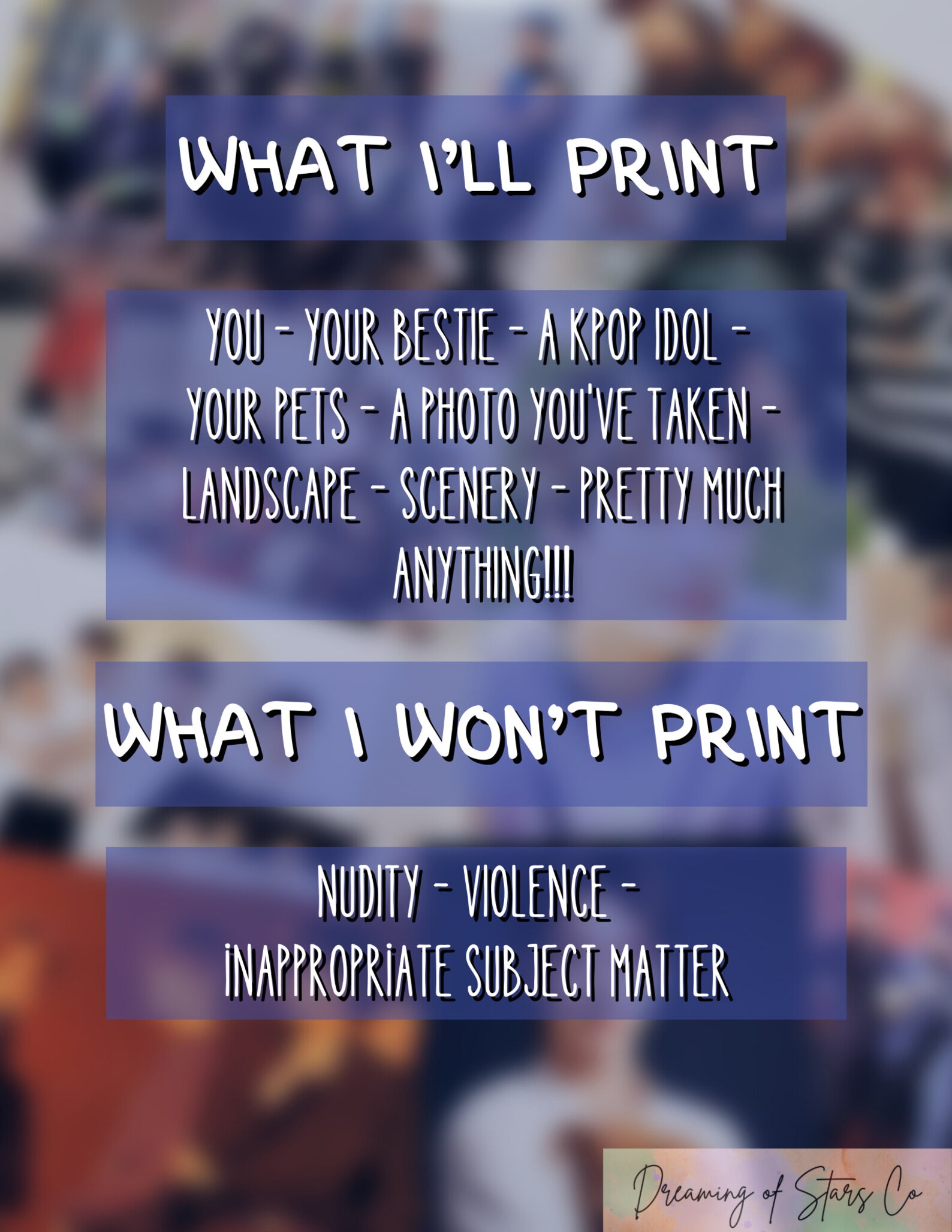 Custom Printed Photocards | Personalized Collectible Cards - Etsy