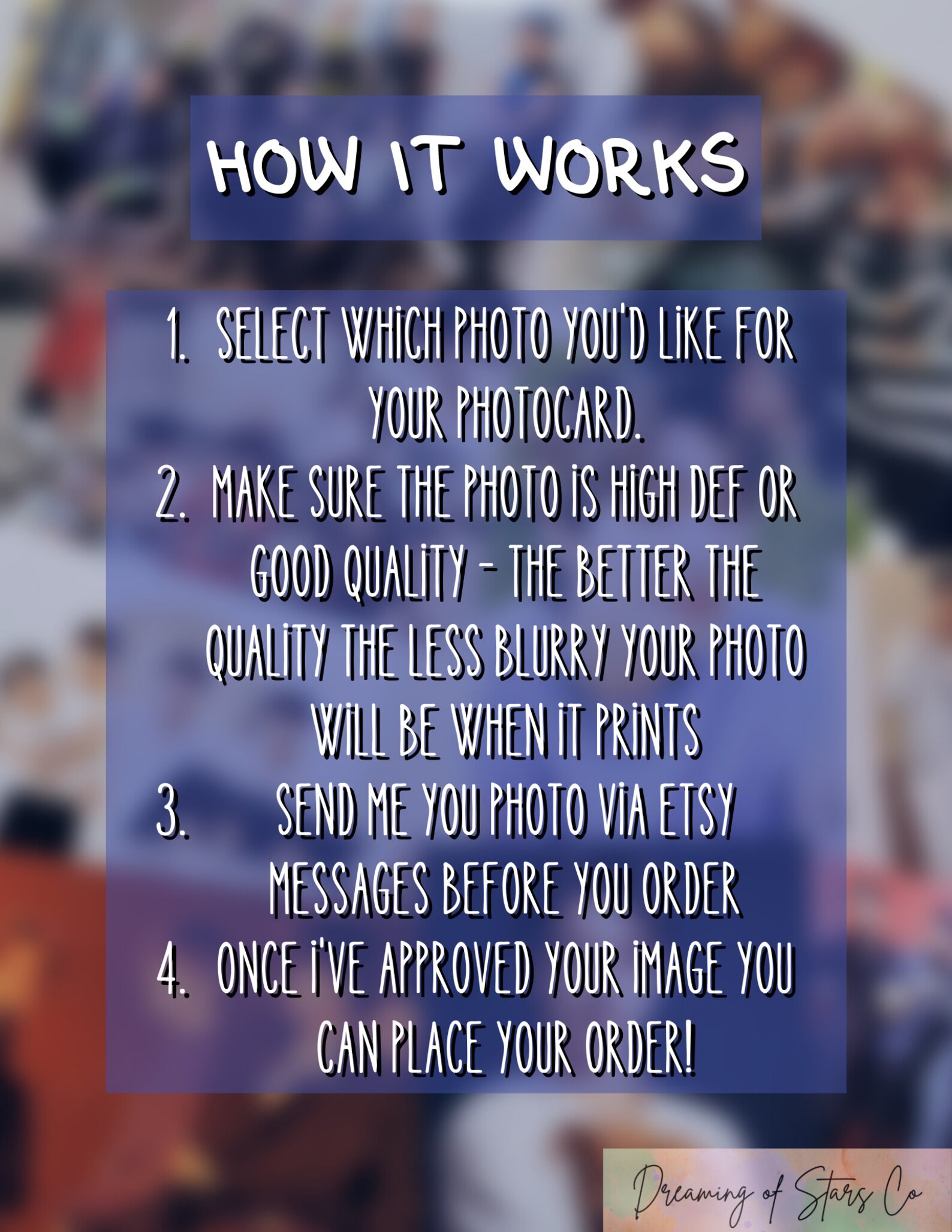 Custom Printed Photocards | Personalized Collectible Cards - Etsy