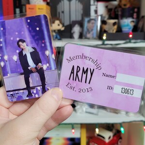 BTS Fan Made Army Membership ID Cards Laminated & Durable Photocards ...