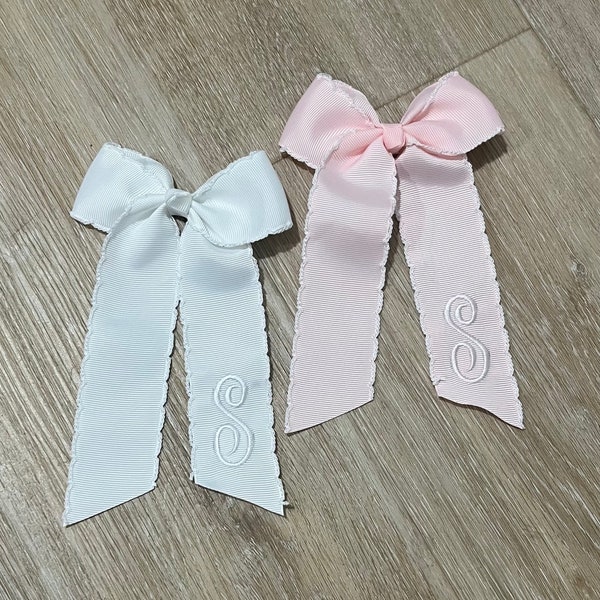 Bow With Initial - Etsy