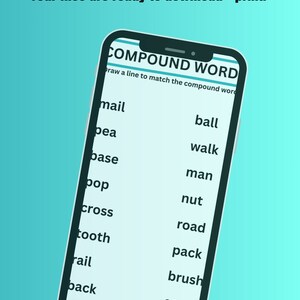Compound Word Practice Worksheet Printable - 1st Grade Printable ...