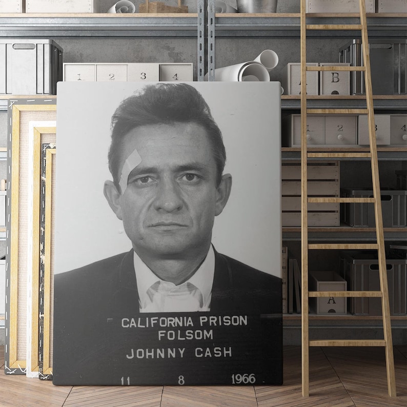johnny-cash-mugshot-1966-folsom-prison-canvas-art-print-etsy