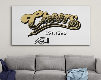 Cheers Est 1895 Sign - Etsy