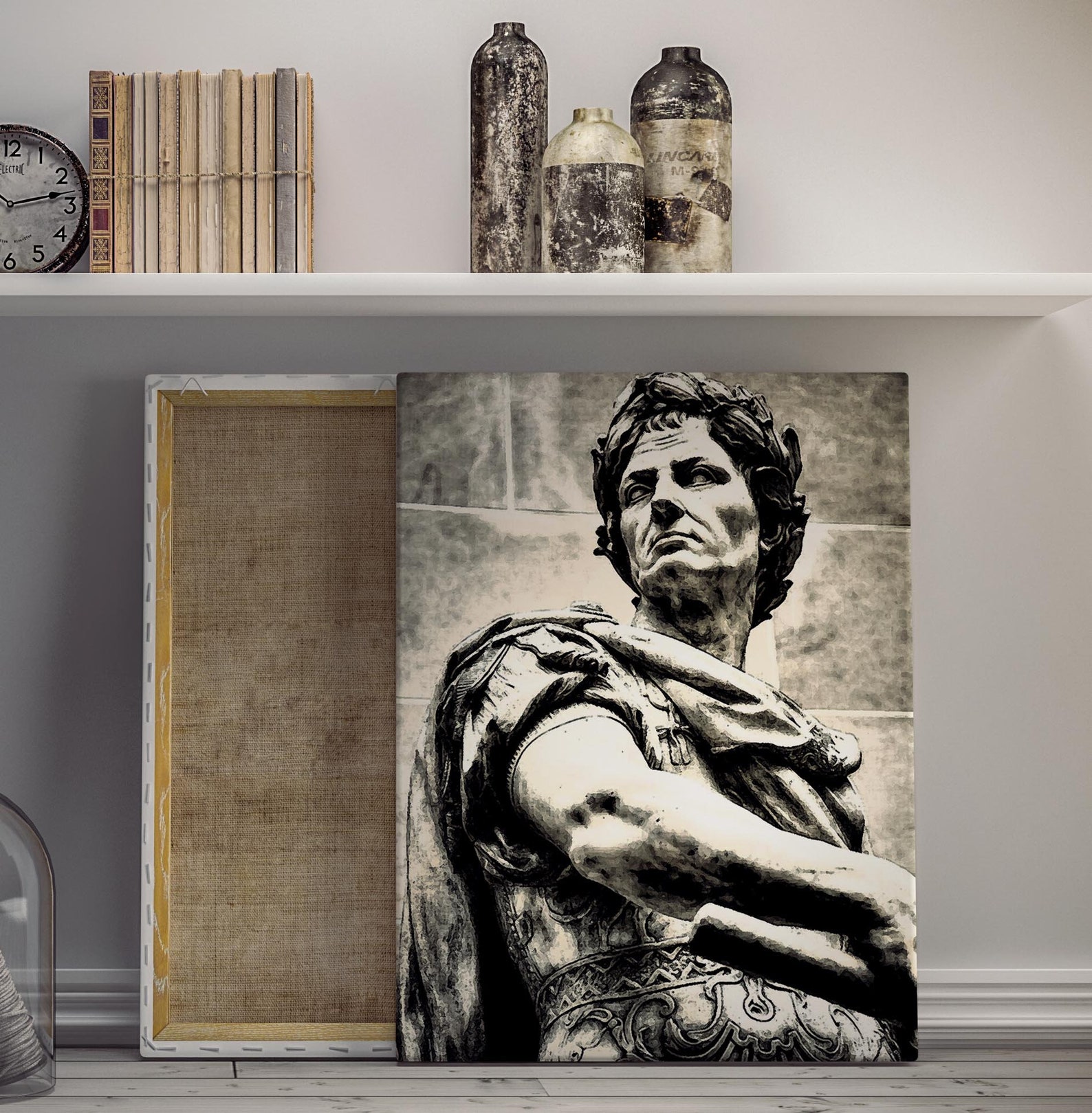 Julius Caesar Canvas Wall Art Print Julius Caesar Rome Wall | Etsy