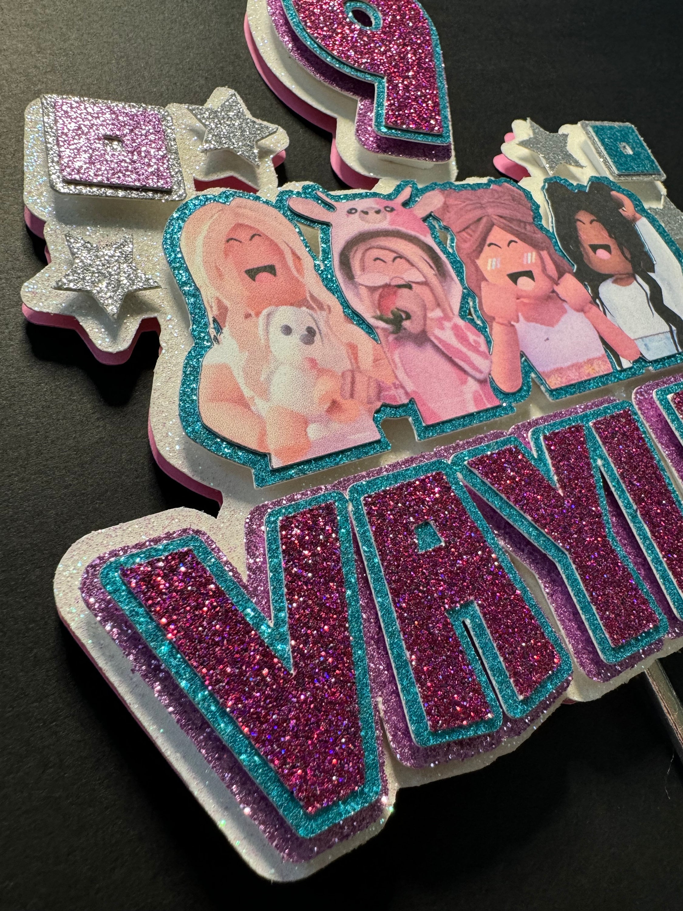 Roblox Custom 3D Cake Topper, Girly - Etsy