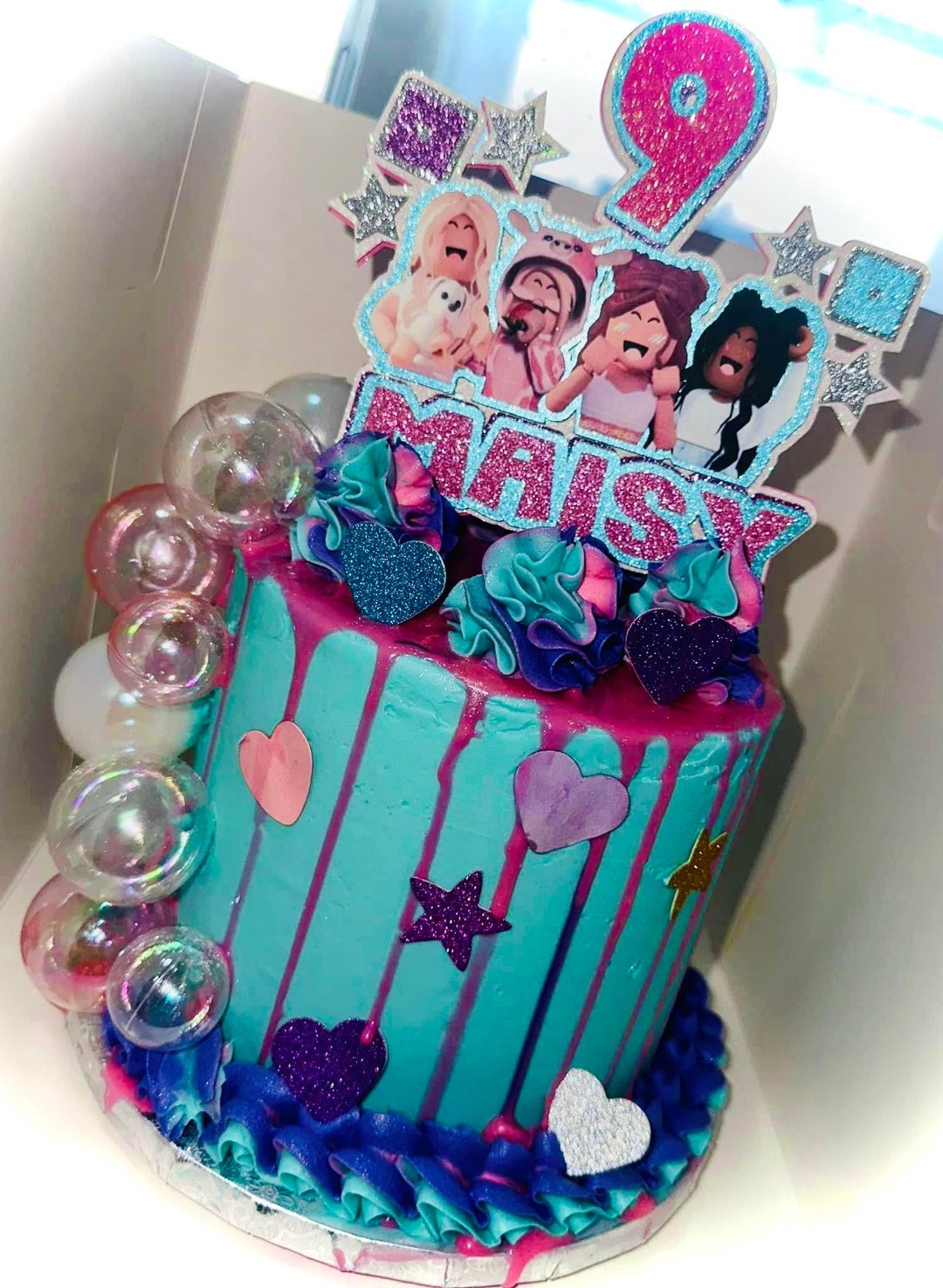 Roblox Custom 3D Cake Topper, Girly - Etsy