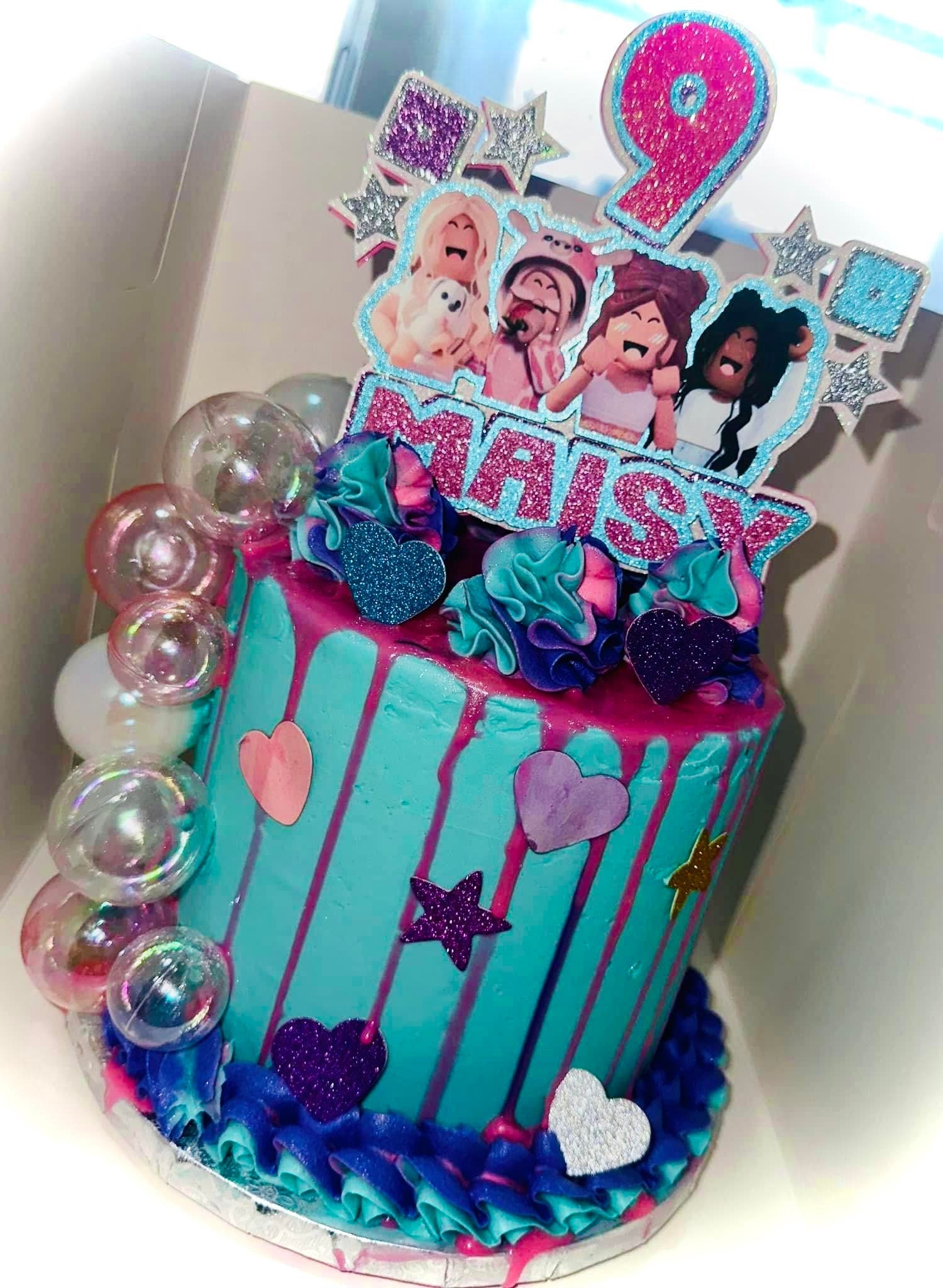 Roblox Custom 3D Cake Topper, Girly - Etsy