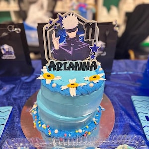 Custom 3D Cake Toppers, Gojo, Birthday, Jujitsu Kaisen - Etsy