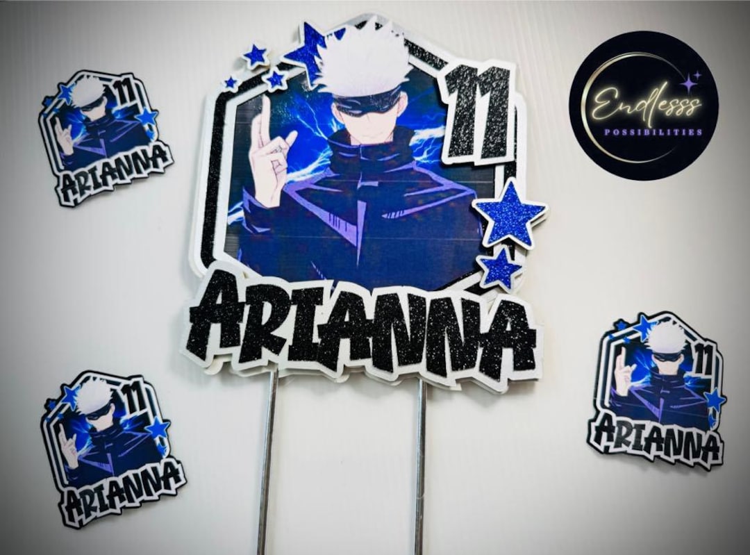 Custom 3D Cake Toppers, Gojo, Birthday, Jujitsu Kaisen - Etsy