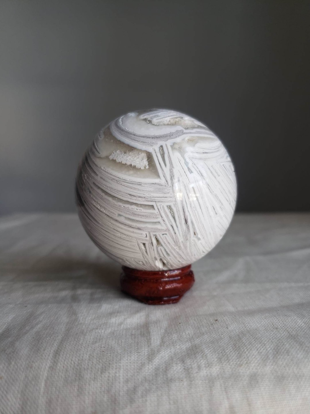 Mexican White Agate Sphere: Crystal Ball (61mm) - Etsy