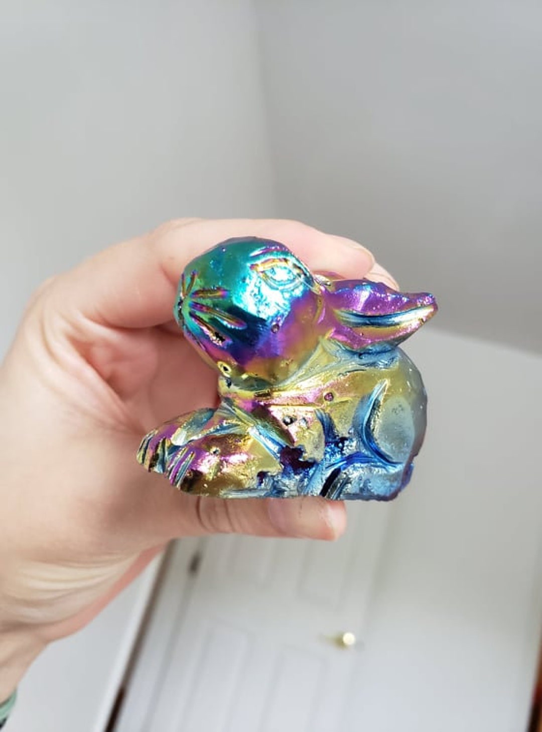 Titanium Aura Quartz Rabbit, Titanium Aura Quartz, Rabbit Crystals ...