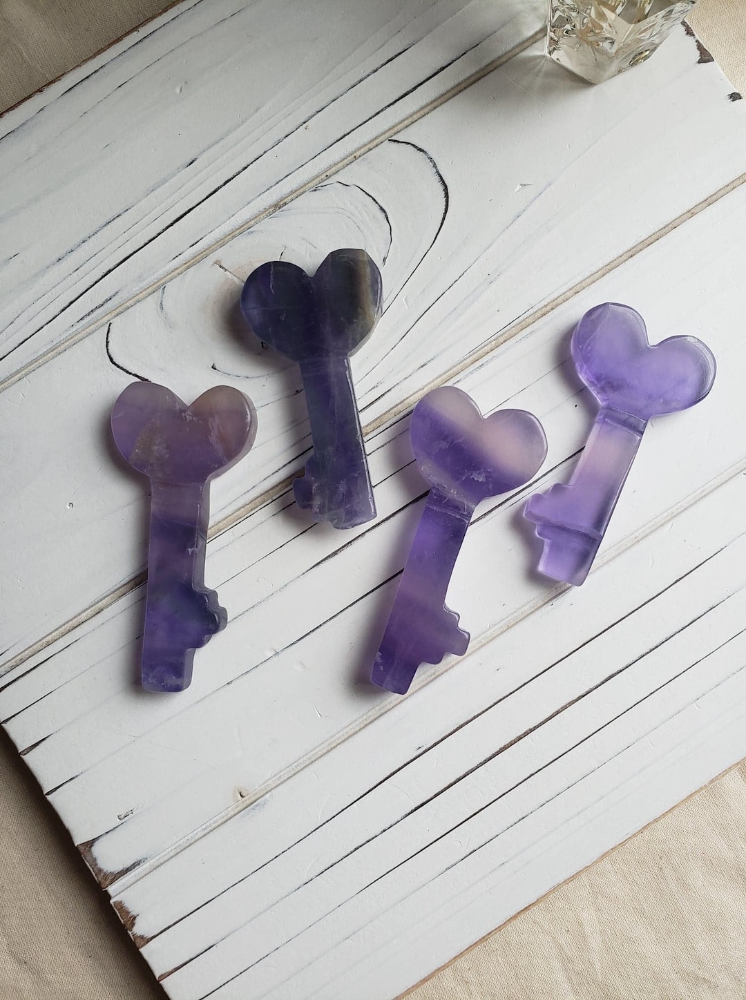 Fluorite Heart Key, Fluorite Key, Fluorite, Skeleton Keys, Crystal Key ...