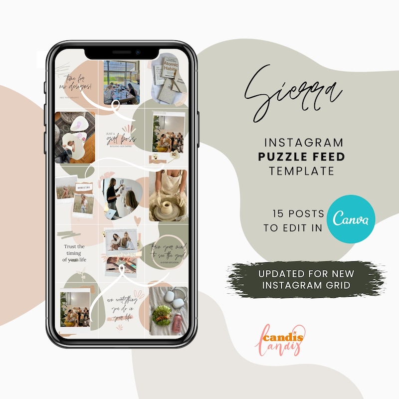Instagram Feed Puzzle Templates 4:5 - Etsy UK