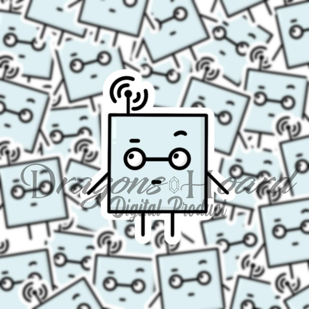 Robot Doodle, Doodle, Robot, Sassy Robot, Sassy, Digital - Etsy