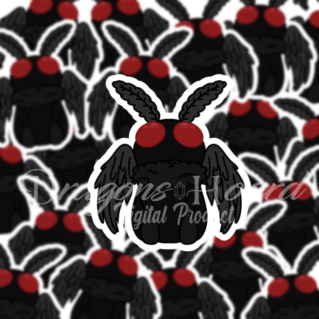 Mothman, Moth Man, Spooky, Legend, Myth, Digital - Etsy