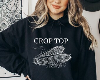 Crop Top Corn Hoodie - Etsy