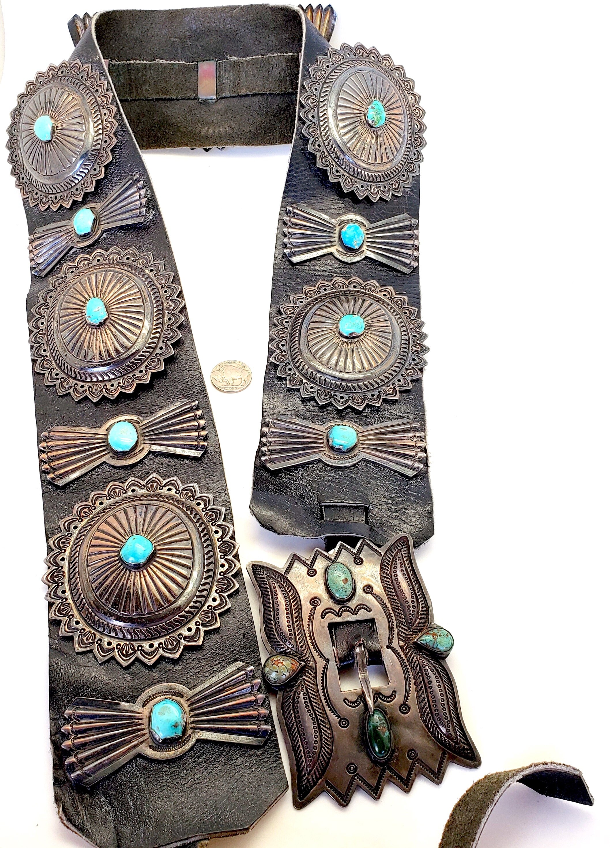 Hosteen Goodluck Style Massive Navajo Native American Vintage Handmade ...